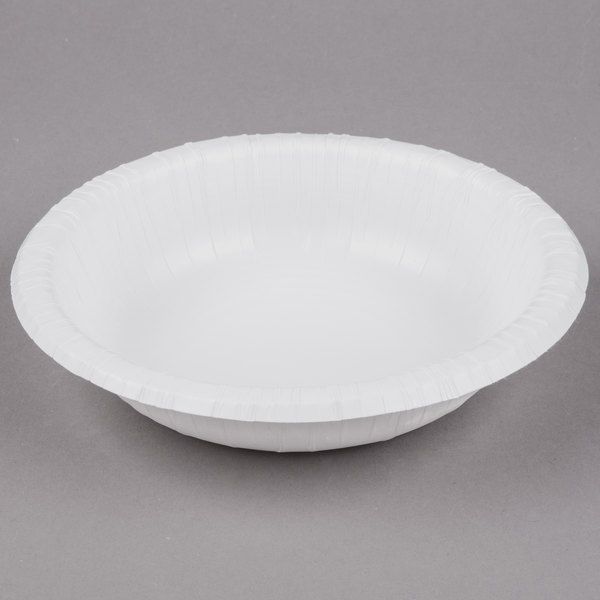 25 Round White 16cm Paper Bowls | iKrafts