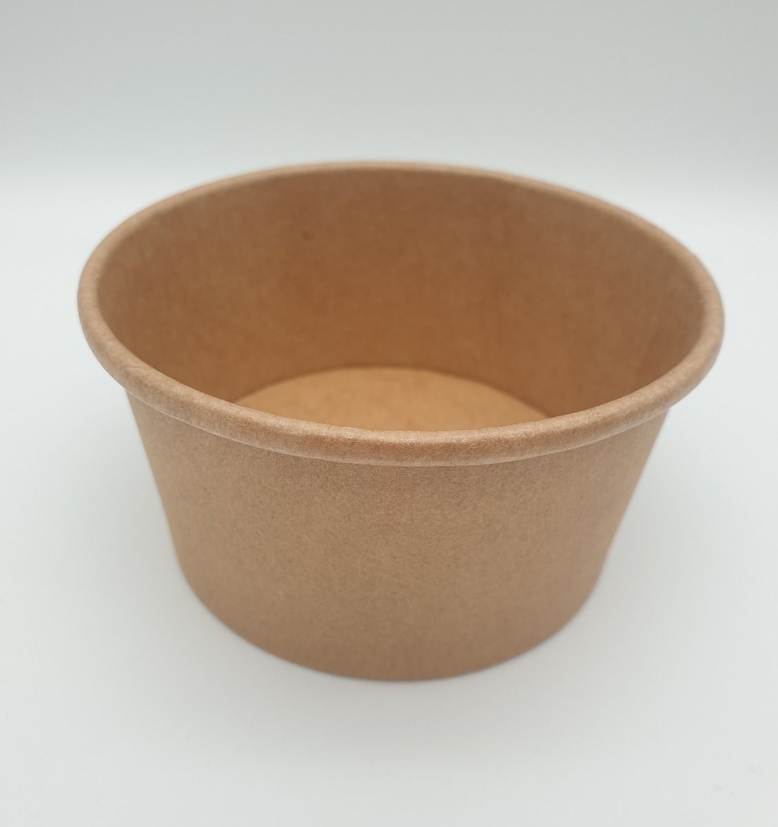 50 x 7oz Kraft Brown Paper Food Tubs & Flat Lids | iKrafts