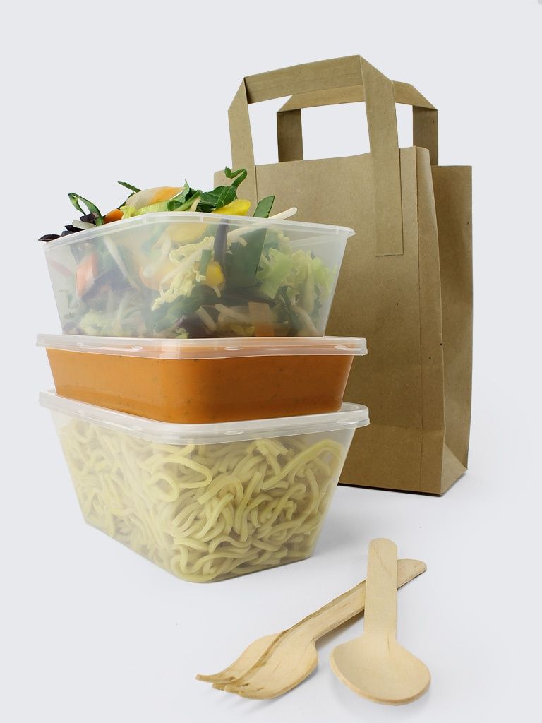 Microwaveable Rectangular Food Tubs & Lids | iKrafts