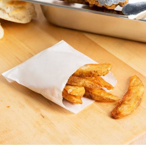 1000 x Grease Resistant Square Paper Bags | iKrafts
