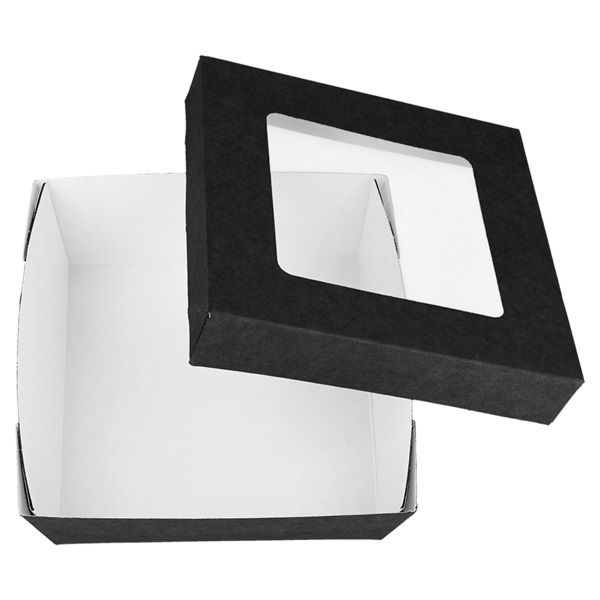 Black Kray Food Boxes and Lids - Multiple Sizes | iKrafts