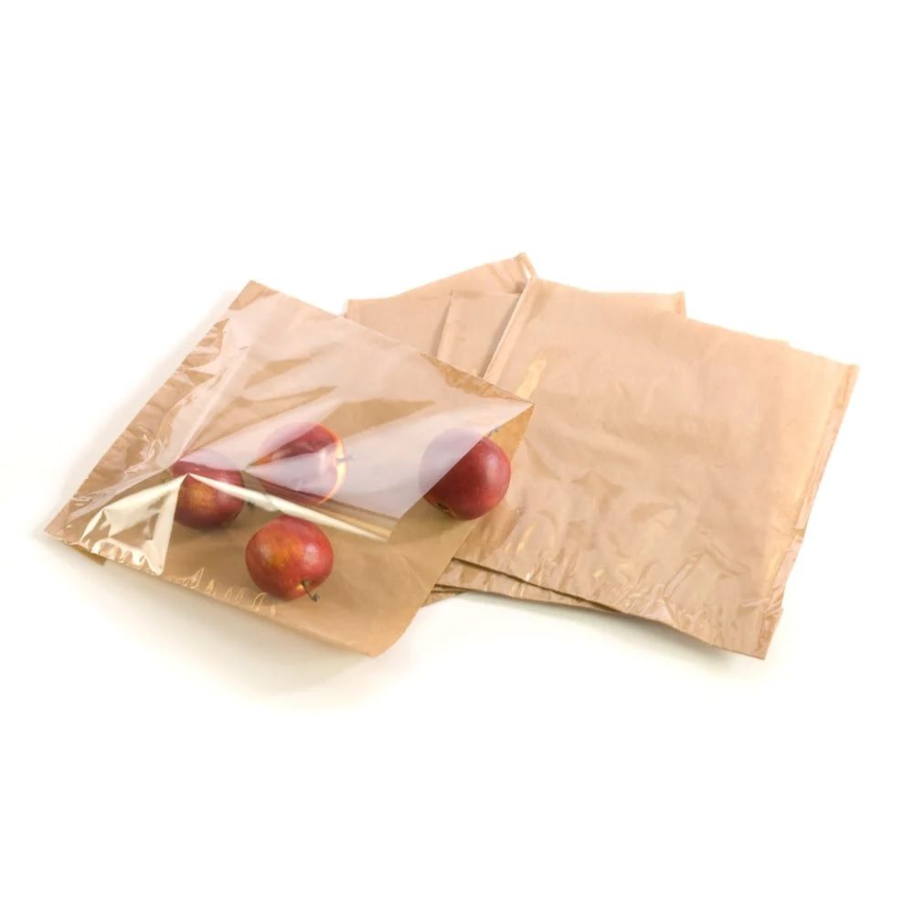 Kraft Brown Film Fronted Bags (Pack of 1000) | iKrafts