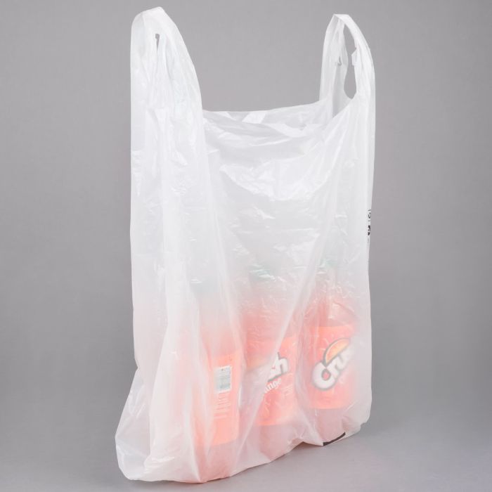 100 x Extra Large Plastic Mighty Vest Carrier Bags